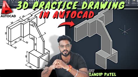 28 3d Autocad Practice Drawing 3d Practice Drawing For Mech