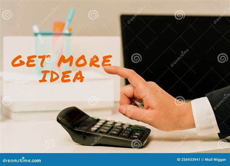Handwriting Text Get More Idea Word Written On Random Input Mind Map