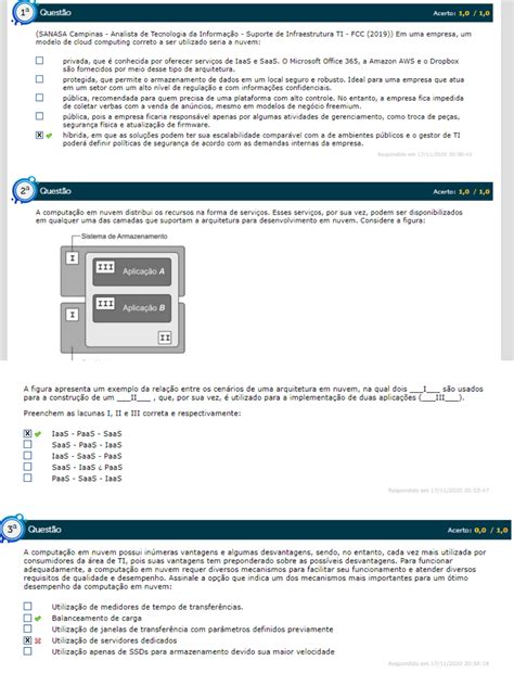 Simulado 2 ComputaÇÃo Em Nuvem E Web Services Em Linux Computação Em Nuvem