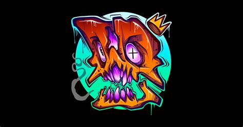 Graffiti Skull Graffiti Skull Sticker Teepublic