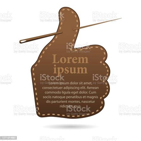 텍스트 엄지 손가락이 있는 손 모양의 가죽 라벨을 위한 템플릿 가격에 대한 스톡 벡터 아트 및 기타 이미지 가격 가격표