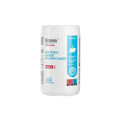 Servetele Umede Dezinfectante Pentru Suprafete TUB 120 Buc