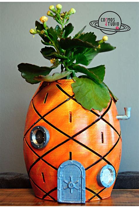 Spongebob Planter Handcrafted Home Decor