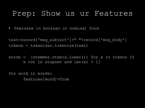 ppt document classification using the natural language toolkit