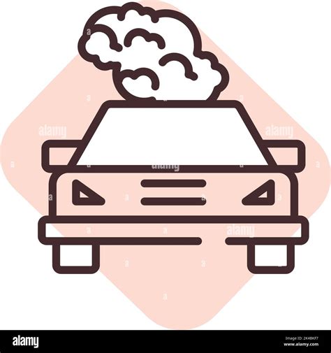 Disaster Air Pollution Illustration Vector On White Background Stock