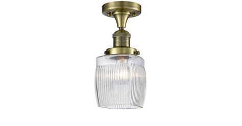 Innovations Lighting CH AB G Colton Wide Semi Flush Ceiling Fixture Build