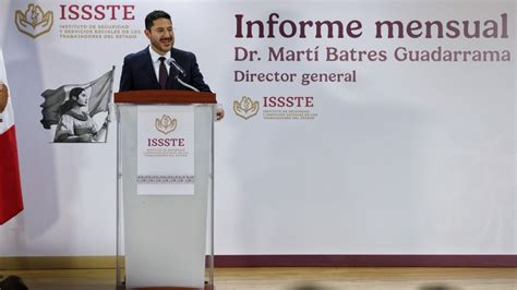 Rinde Martí Batres Primer Informe Mensual Como Director Del Issste
