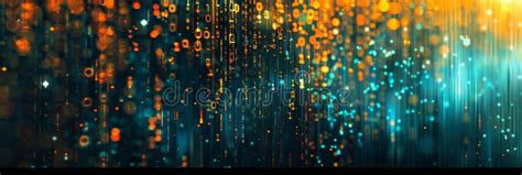 Data Code Binary Background Digital Binary Data On Computer Screen Matrix Pattern Cyberspace