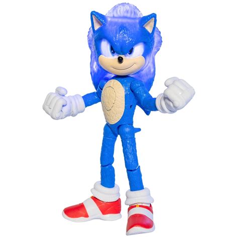 Sonic The Hedgehog 3 Action Figure Light Up Sonic 12cm Smyths Toys Uk