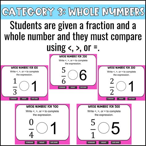 Comparing Fractions Game Show For Rd Grade Math Review Fun In Th Grade MORE
