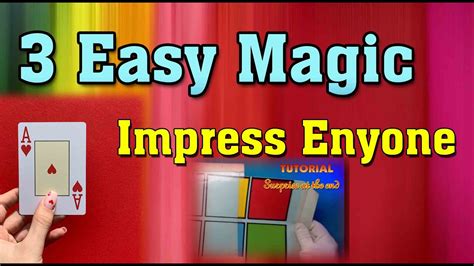 How To Do 3 Easy Magic Tricks Easymagictricks Magictricktutorial