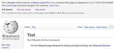New Interface For Google Cache