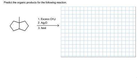 Solved Predict The Organic Products For The Following Chegg
