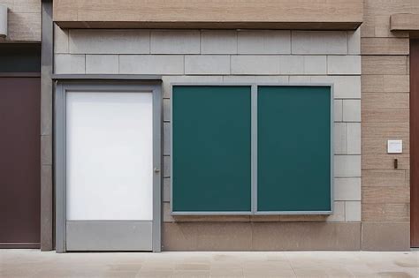 Premium Photo Blank Sign Outside A Building