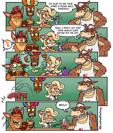 Artstation Crash Bandicoot Comic 4 Fan Art