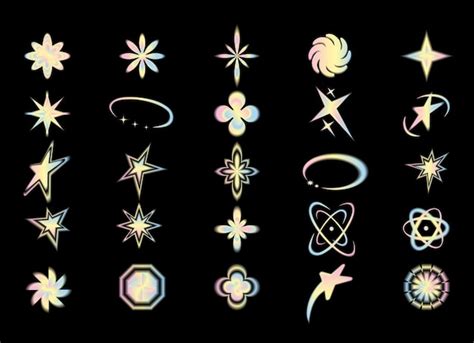 Premium Vector Yk Style Shapes Blurred Gradient Set Aura Aesthetic