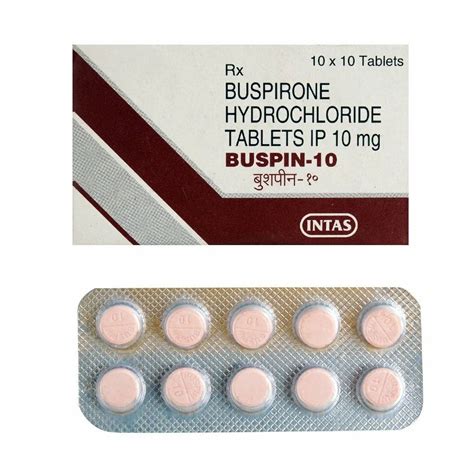 Buspirone 10mg Tablets 10x10 At ₹ 160strip In Amravati Id