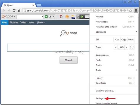 Remove Conduit Search Conduit Apps Toolbar WinTips Org