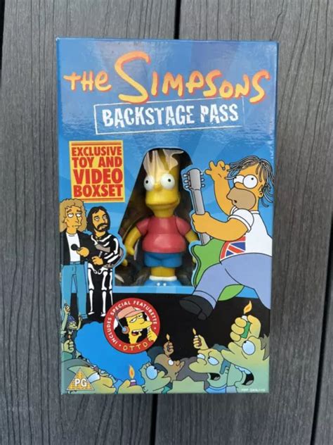 The Simpsons Vhs Exclusive Bart Simpson Toy And Video Boxset Backstage Pass Rare £43 26