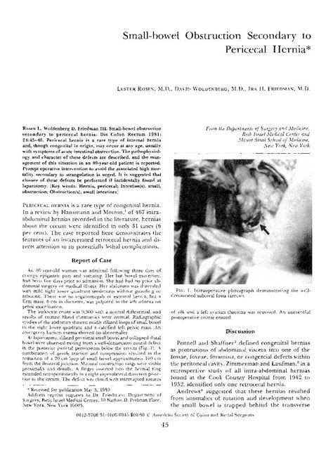 Pdf Small Bowel Obstruction Secondary To Pericecal Hernia Dokumen Tips