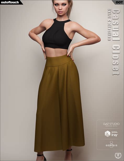 DForce Casual Closet Skirt Collection For Genesis 8 Female S Daz 3D