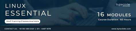 Linux Essential Course In Delhi Bytecode