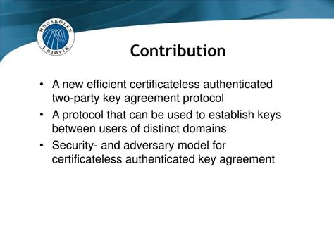 Ppt Certificateless Authenticated Two Party Key Agreement Protocols Powerpoint Presentation