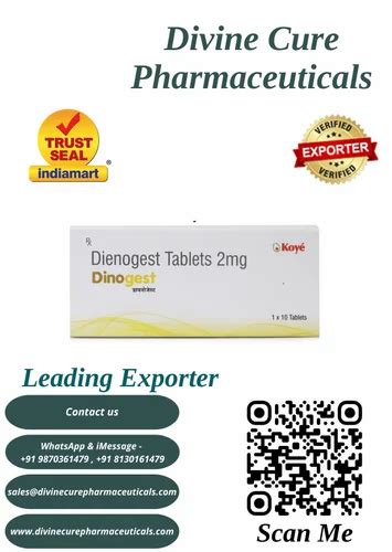 2mg Dinogest Tab Packaging Size 110 Tablets At ₹ 501strip In