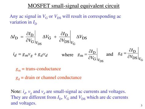 Ppt Chapter 17 2 Mosfet Small Signal Equivalent Circuit Powerpoint