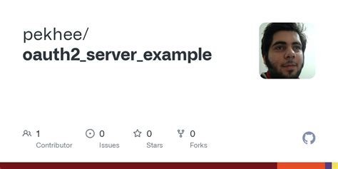 Github Pekheeoauth2serverexample