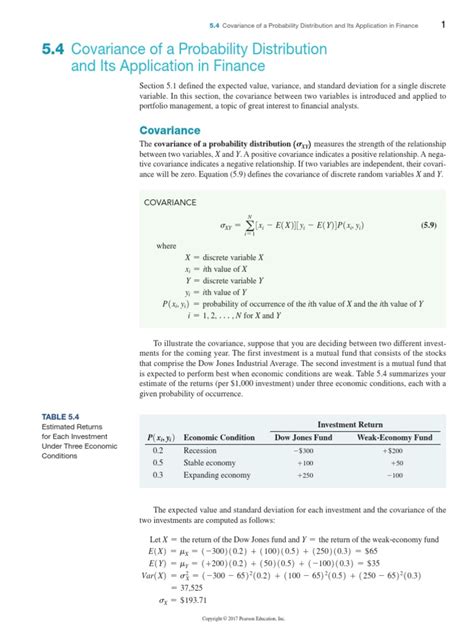 Probability Covariance Download Free Pdf Variance Covariance