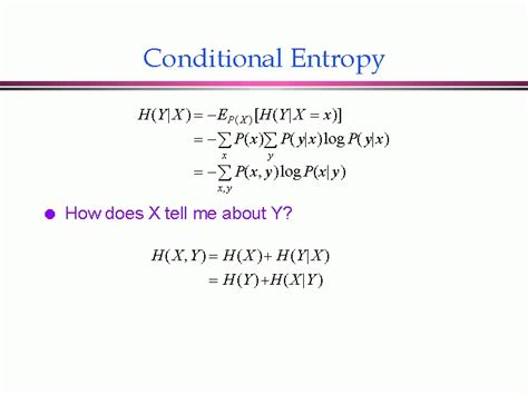 Conditional Entropy