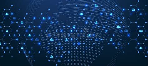 Social Network Communication Concept Global Network Connection