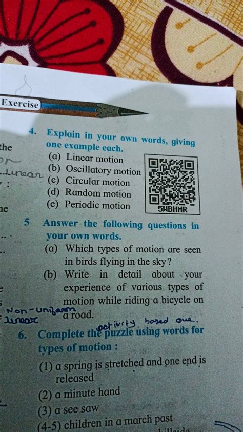 explain in your own words giving one example each exercise filo