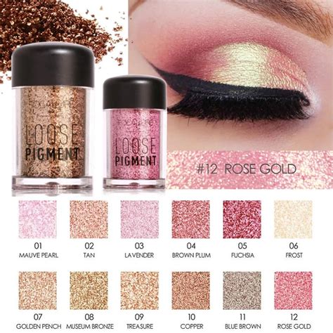 Focallure Rose Gold Loose Pigment Waterproof Long Lasting Shimmer