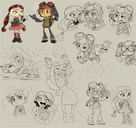 Psychonauts Sketch By Ilightningstari On Deviantart Fandom Games