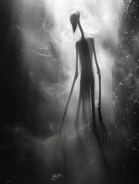 Premium Photo Creepy Monster From The Dark