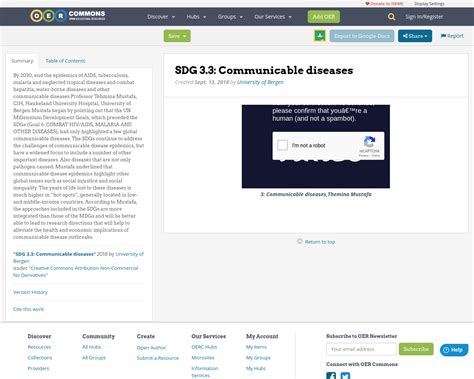 Sdg 33 Communicable Diseases Oer Commons