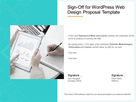 Website Revamp Quotation Sign Off For Wordpress Web Design Proposal