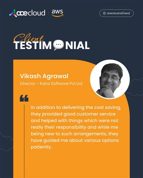 Ace Cloud On Linkedin Awspartner Acecloud Aws Clienttestimonial Clientsuccess
