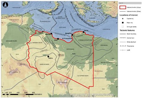 Present Day Tectonic Setting In Libya And The Mediterranean Offshore