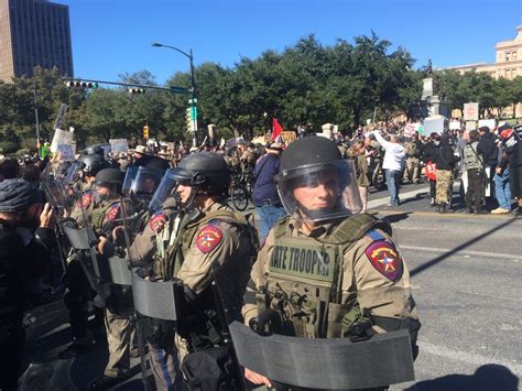 White Lives Matter Black Lives Matter Protesters Duel Outside Texas