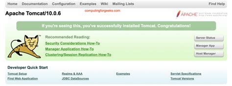 Install Apache Tomcat 10 On Ubuntu 20041804 Computingforgeeks