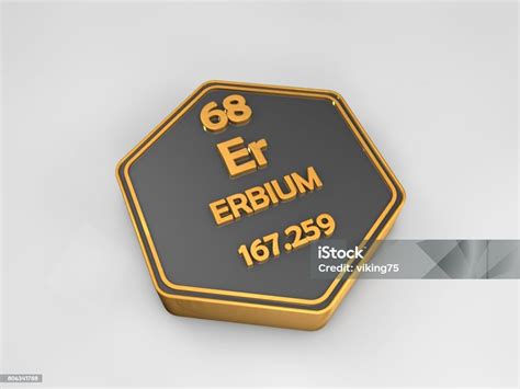 Erbium응급실화학 원소 주기율표 6 각형 모양 3 차원 렌더링 0명에 대한 스톡 사진 및 기타 이미지 0명 3차원 형태