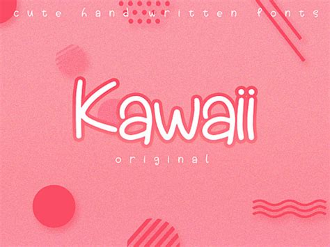 Kawaii Font English Fonts Pngtree