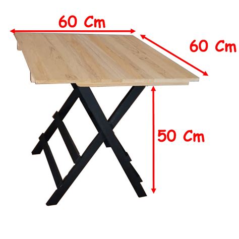 Jual Meja Lipat 60x60 Tinggi 50 Cm Full Kayu Solid Shopee Indonesia