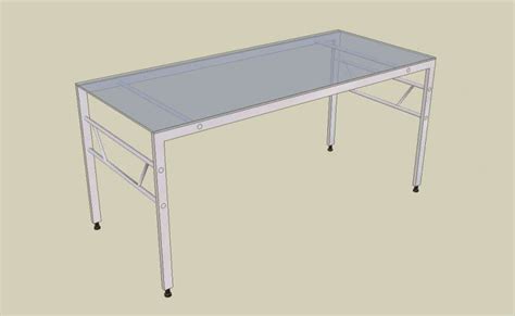 3d Model Of Table Detail Layout Furniture Block Sketch Up File Cadbull