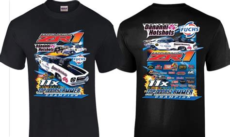 Zappia Racing Adult Black Tee Shirt Zappia Racing