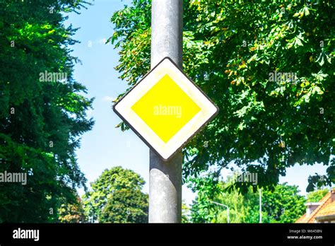 Dutch Traffic Sign You Are Driving On A Priority Road And You Must Therefore Take Priority