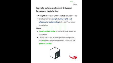 what are the ways to automate splunk universal forwarder installation